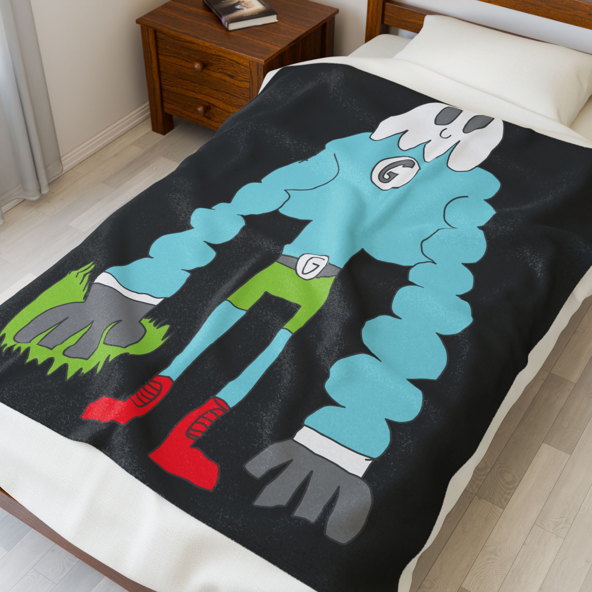 Ghost Guy Velveteen Plush Blanket – Gelishirts