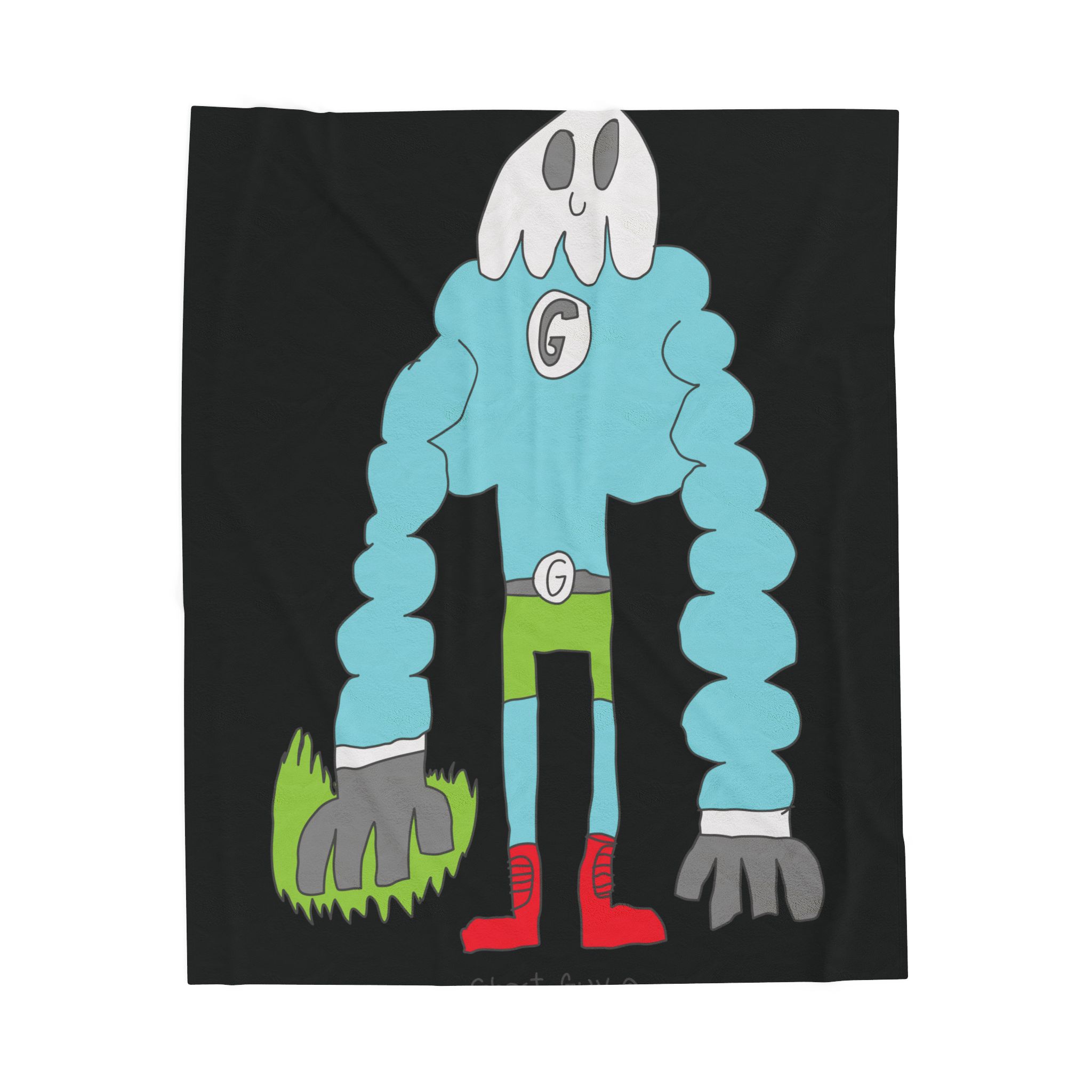 Ghost Guy Velveteen Plush Blanket – Gelishirts